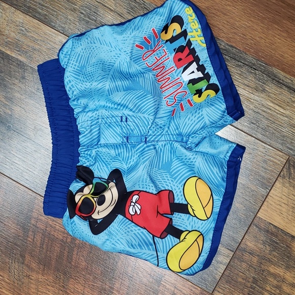 Disney | Swim | Disney Junior Mickey Mouse Blue Swim Trunks Size 2 ...